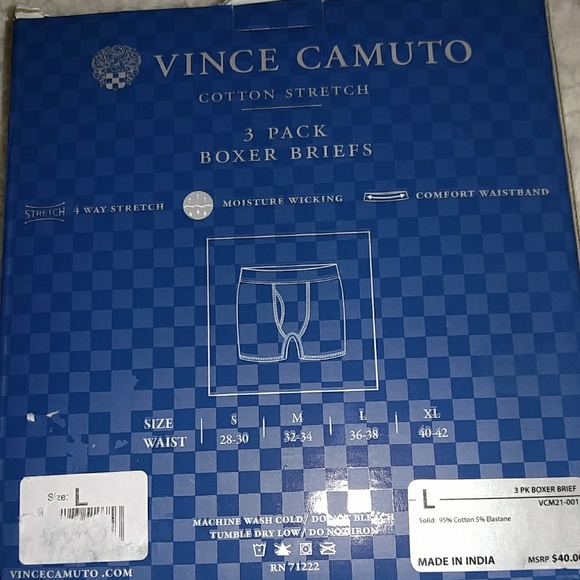 Vince Camuto | Underwear & Socks | Vince Camuto Cotton Stretch Boxer ...